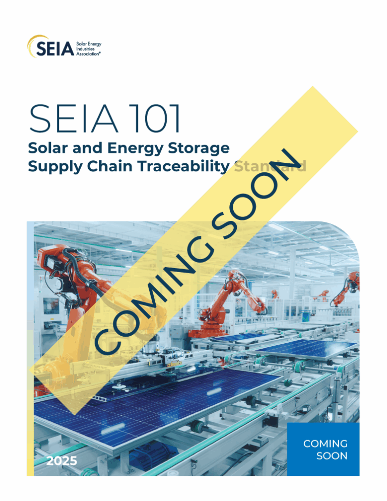 Home | SEIA Standards